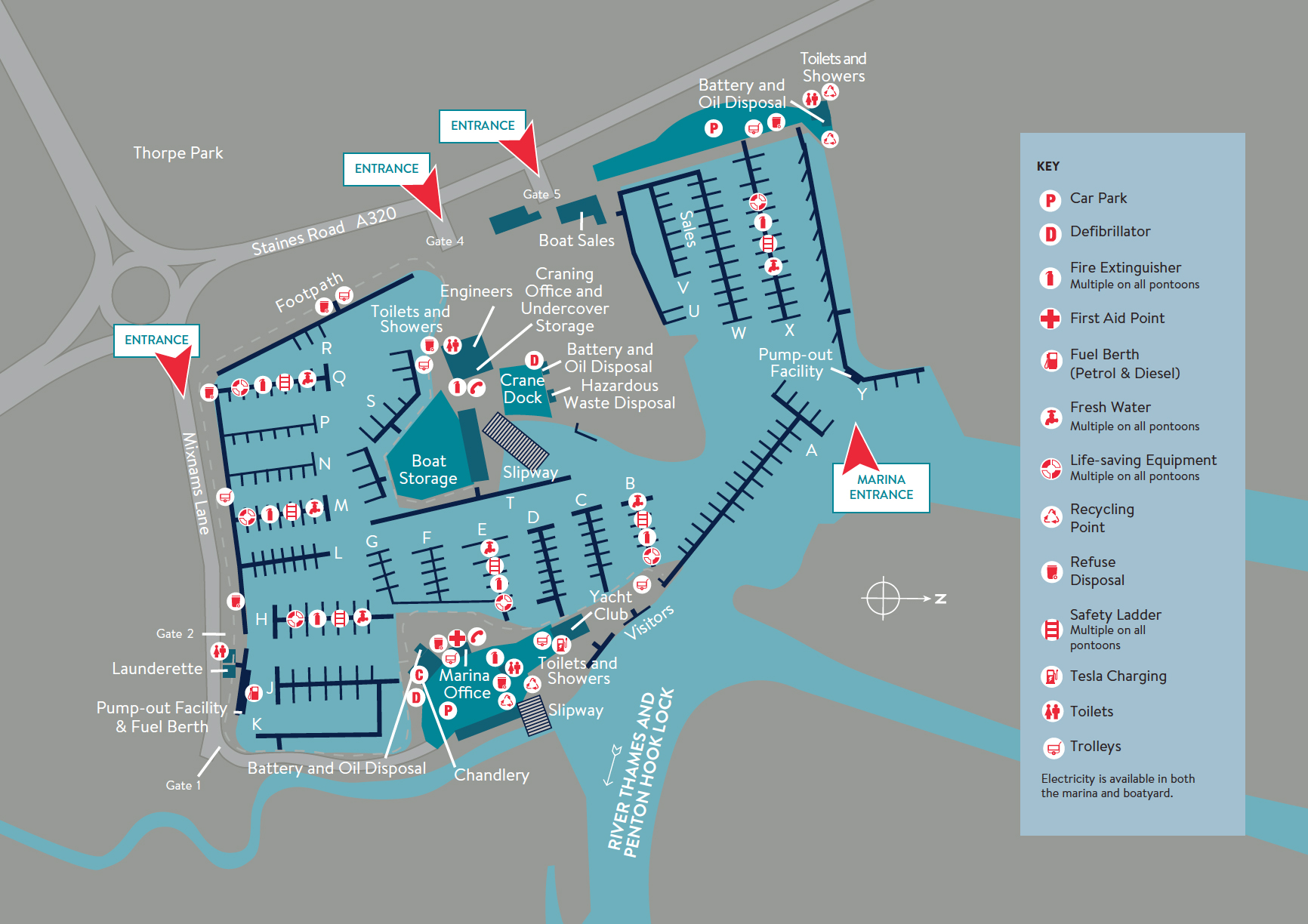 Marina Plan - Penton Hook Marina - MDL Marinas