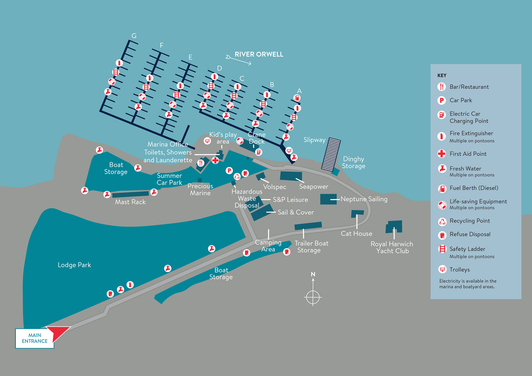 Marina Plan - Woolverstone Marina - MDL Marinas