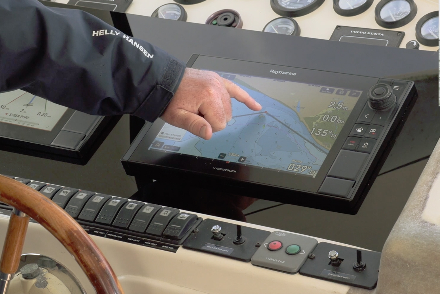 Boat navigation using chart plotters
